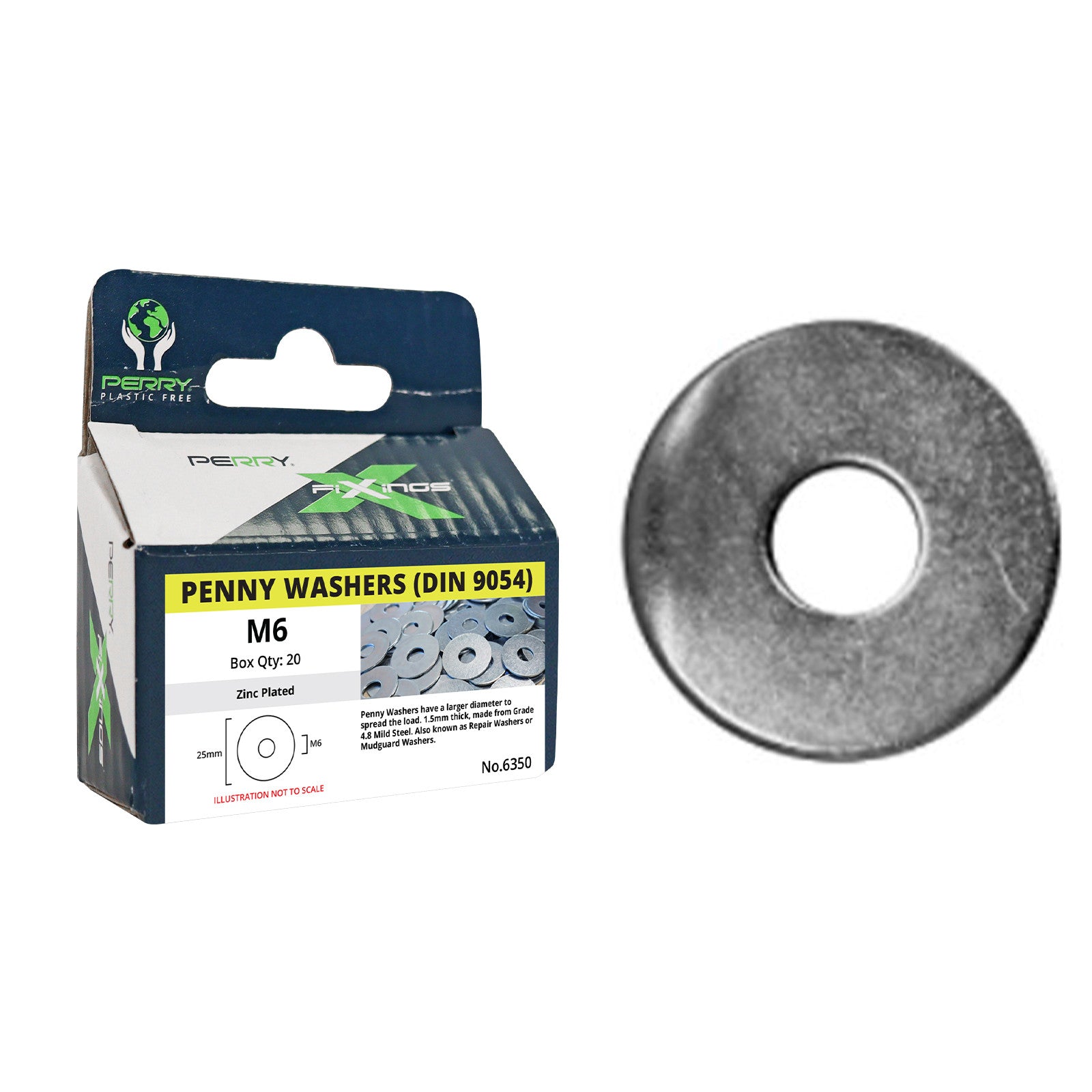 No.6350/PP Grade 4.8 Penny Washers (DIN 9054) - Repair Washers / Mudgu – Perry Group