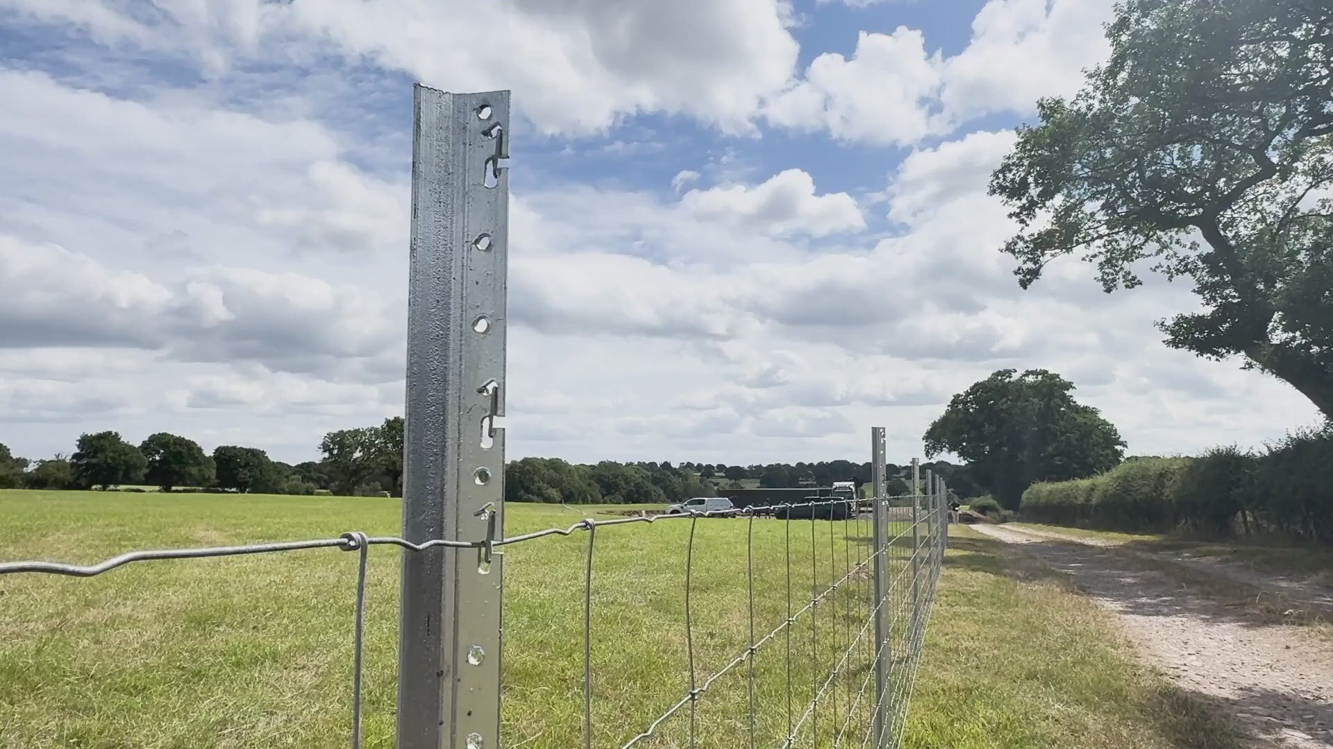 1.8m No.2170/INTER QuickClip Metal Fencing System - Intermediate Post ...